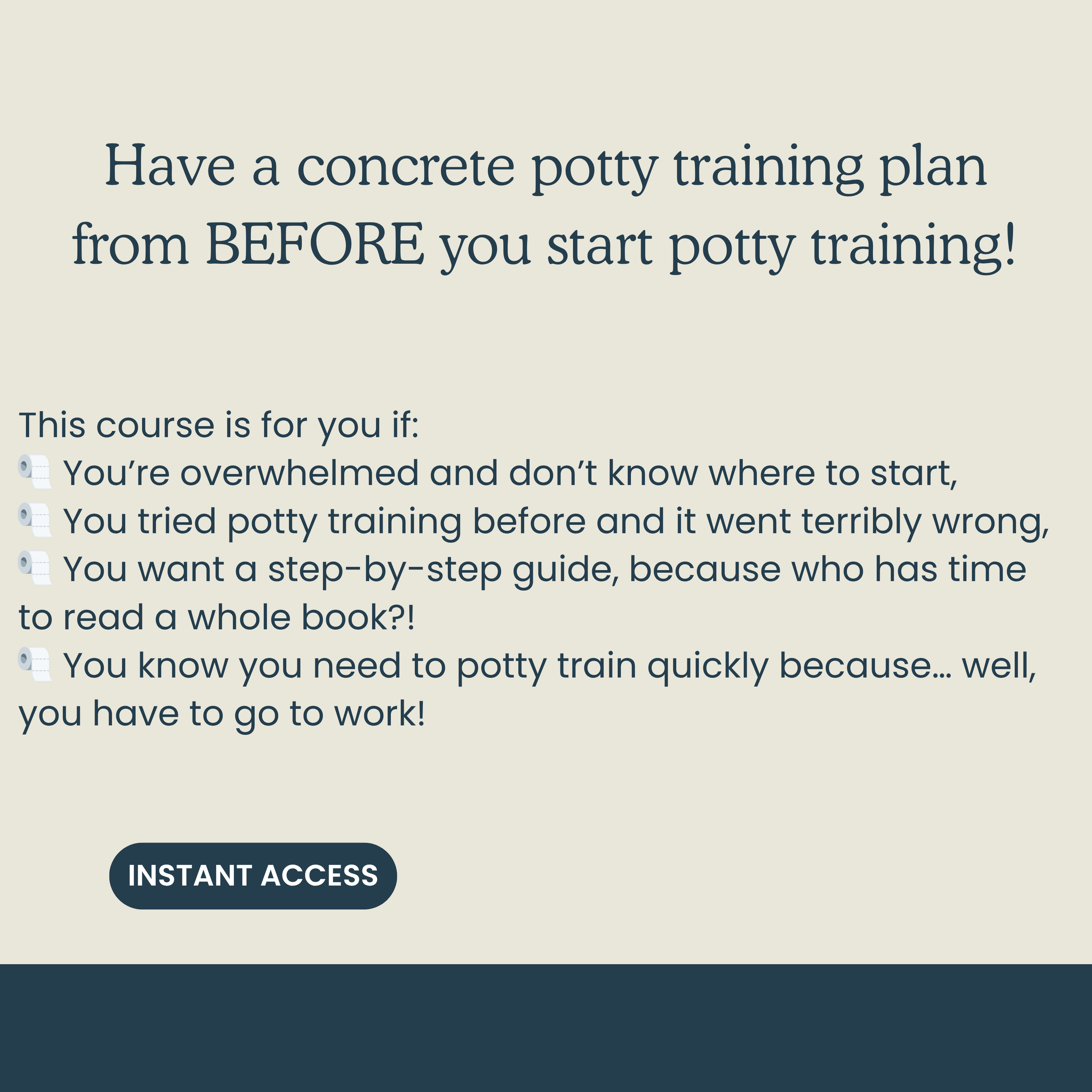 Potty Party: The Course – Soothe Beginnings